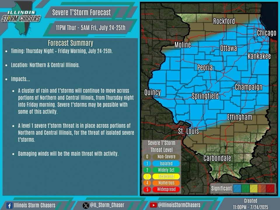 Thur-Sat, July 24-26th - Severe T’Storm Episode - Update #3 - Illinois ...